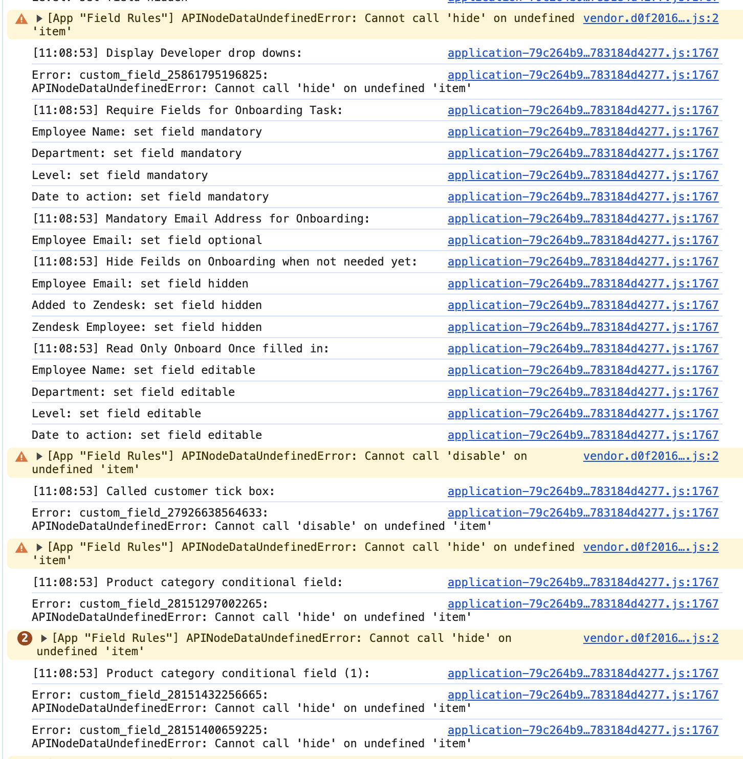 Inspection and testing of field rules – SweetHawk Help Center