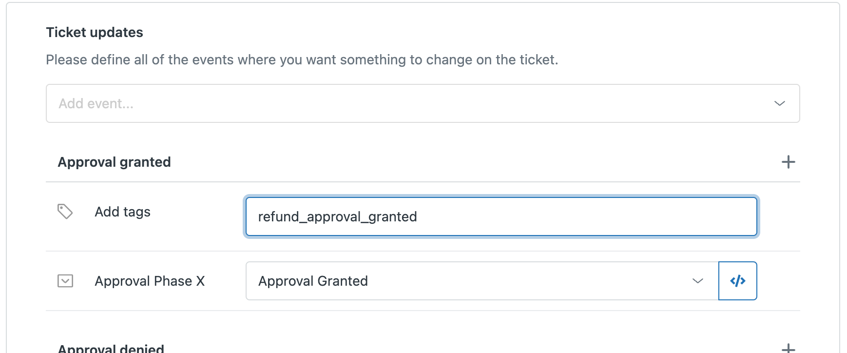 Perform ticket actions based on approval outcomes – SweetHawk Help Center