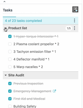 Grouping task lists – SweetHawk Help Center
